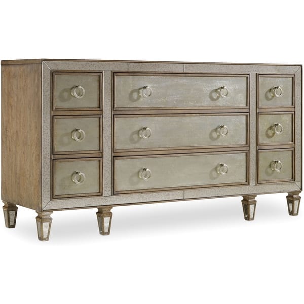 Hooker Furniture 68 Inch Wide 9 Drawer Hardwood Dresser from the - Bed ...