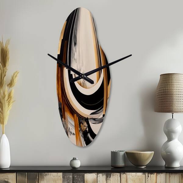 art deco wall clock large