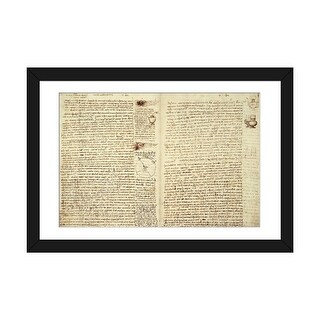 iCanvas "The Codex Hammer, pages 124-127, 1508-12 " by Leonardo da ...