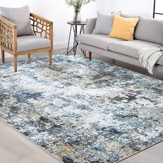 Jayde Modern & Contemporary Abstract Indoor Area Rug - Bed Bath ...