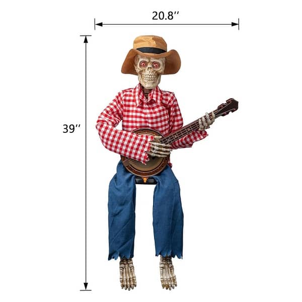 skeleton with banjo