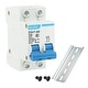 Miniature Circuit Breaker Low Voltage AC 32A 400V 2 Pole DZ47-63 C32 - White, Blue - Bed Bath ...