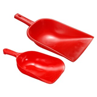 1Set Feed Scoop PP Flour Cereal Sugar Utility Handle Shovel Red - Bed ...