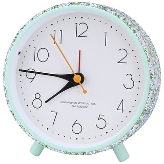 Gorgeous Mechanical Alarm Clock, Rhinestone Inlay, Non-Tick, Perfect ...