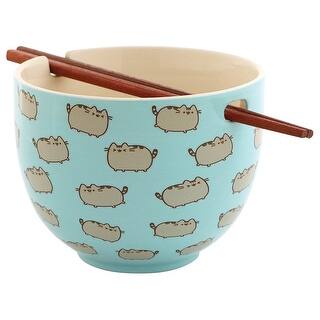 Pusheen the Cat Stoneware Rice Bowl with Chopsticks - Multi - Bed Bath ...