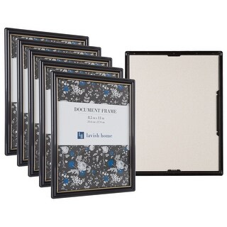 Lavish Home Set of Six 8.5x11 Picture Frames - Bed Bath & Beyond - 39047176