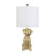 Gold Resin Boxer Dog Table Lamp with Shade - Bed Bath & Beyond - 42008238