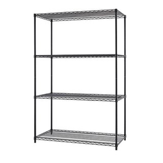 TRINITY 4 Tier 48x24x72 Black Commercial Wire Shelving NSF On Sale Bed Bath Beyond 9495505