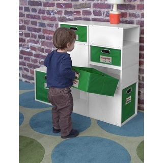 Noble Connect Storage Set - 3 Cubes- White Wood Grain - Bed Bath ...