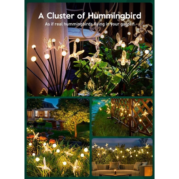 solar powered cluster lights