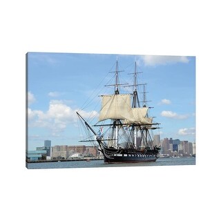 iCanvas "HMS Guerriere In Boston Harbor" by Stocktrek Images Canvas ...