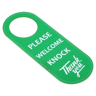 Welcome Knock Door Hanger Sign, Double Sided Door Knob Privacy Sign ...