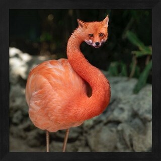 Pixelmated Animals 'Foxmingo' Framed Art - Bed Bath & Beyond - 36591411