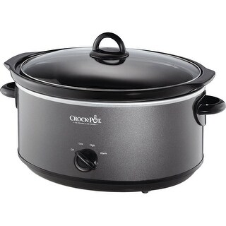 Crock-Pot SCV700-KC 7 Quart Manual Slow Cooker Charcoal Gray - Bed Bath ...
