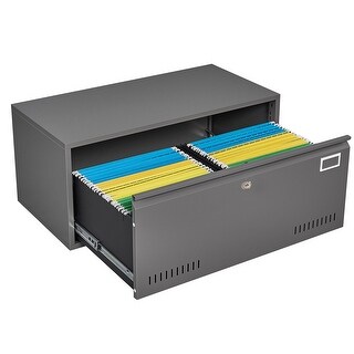 Spacious Grey File Cabinet with Key Lock - Secure Storage Solution for ...