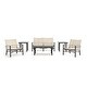 Winston Jasper 6-Piece Loveseat, Lounge Chair and Side Table Seating ...