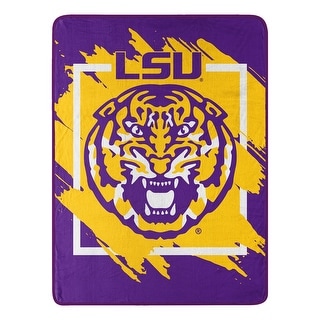 NCAA LSU Tigers Dimensional Micro Raschel Throw Blanket - Bed Bath ...