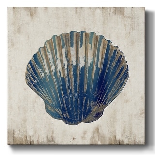 Blue Shell III-Gallery Wrapped Canvas - Bed Bath & Beyond - 39927891