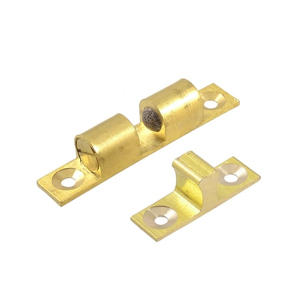 Brass Double Ball Catch Hardware 60mm Long for Cabinet Doors - Bed Bath ...
