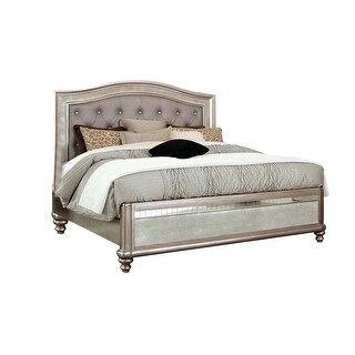 Upholstered Bed in Metallic Platinum - Bed Bath & Beyond - 34997647