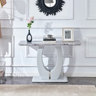 Modern minimalist light gray MDF material rectangular counter bar table - Bed Bath & Beyond ...