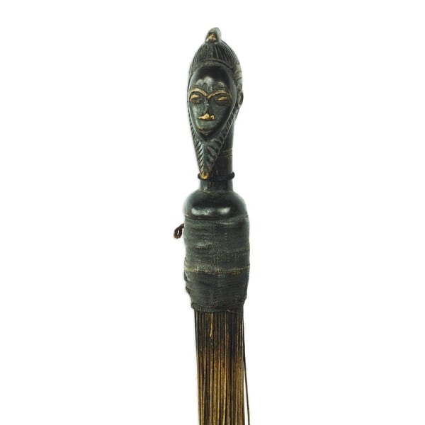 Handmade Guro Chief II African decorative broom (Ghana) - 63 x 9 x 8 ...
