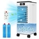 1.84Gal Portable Cooling Fan, Evaporative Air Cooler with Touch Screen, Remote for Bedroom, Home ...