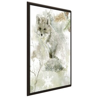 "Winter Lodge Imitation Fox" Print on Floating Canvas - Bed Bath ...
