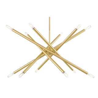 Livex Lighting Soho 12 Light 28" Wide Abstract Sputnik Chandelier - Bed ...