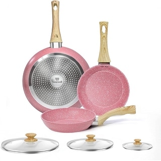Cookware Sets, 8 Piece Pots and Pans Set, Granite Stone Cookware Non ...