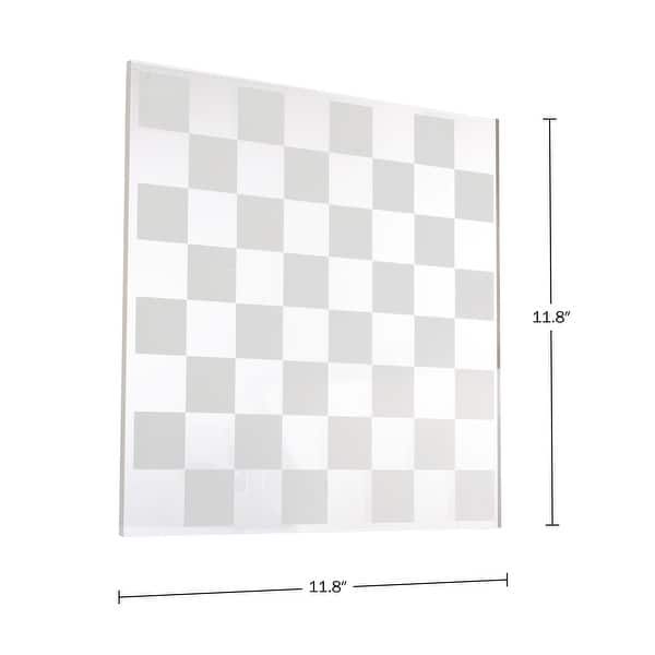 Modern Chess Set - Acrylic Chess Board with 32 Colorful Game Pieces by ...