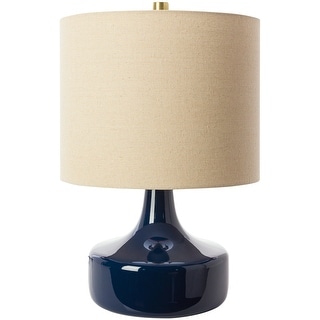 Portiae Glossy Rotund Modern Table Lamp - 19"H x 12"W x 12"D - Bed Bath ...