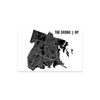 The Bronx Map Print On Acrylic Glass by Mr. City Printing - Bed Bath ...