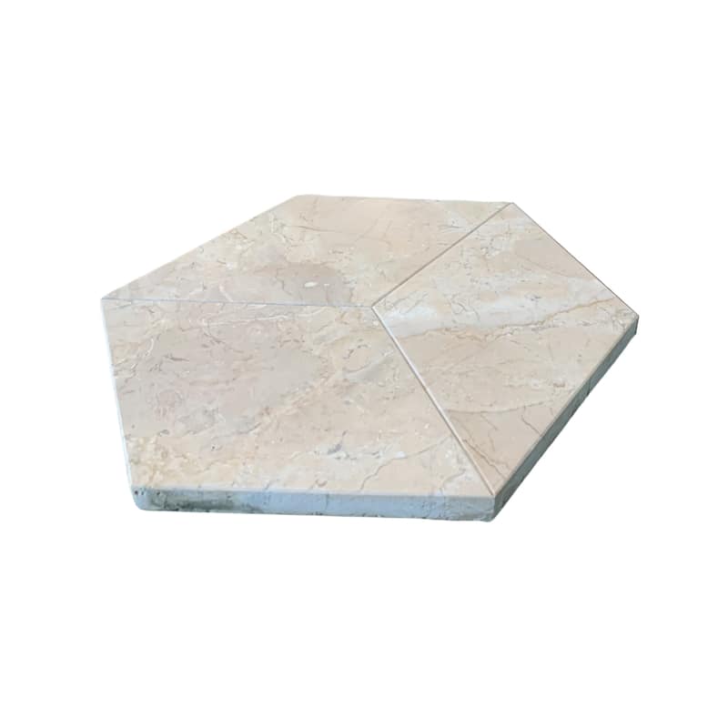 Roomfitters Hexagon Natural Marble Tile, Honed Stone for Wall and Floor ...