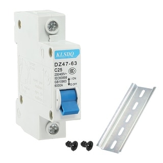 Miniature Circuit Breaker Low Voltage AC 25A 230/400V 1 Pole DZ47-63 ...