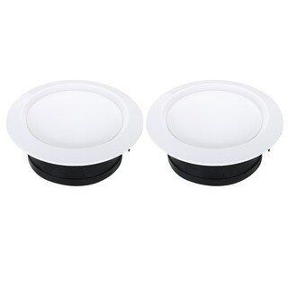 8" Round Air Vent 2pcs Adjustable Ceiling Diffuser Grill Soffit Vent ...