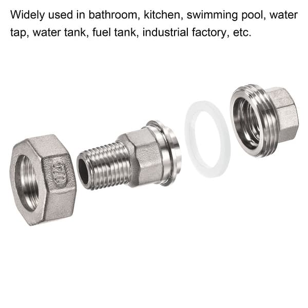 2Pcs Pipe Fitting Union PT1/4 Male x G1/4 Female Thread Hex Head ...