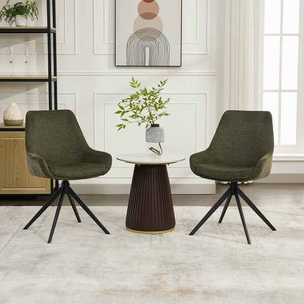 Fabric swivel dining chairs store