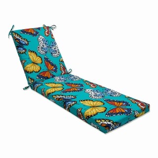Butterfly Garden Turquoise Chaise Lounge Cushion 80x23x3 - 80 X 23 X 3 ...