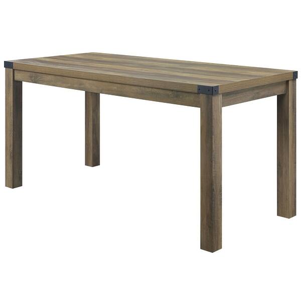 rustic oak square dining table