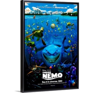 "Finding Nemo (2003)" Black Float Frame Canvas Art - Bed Bath & Beyond ...