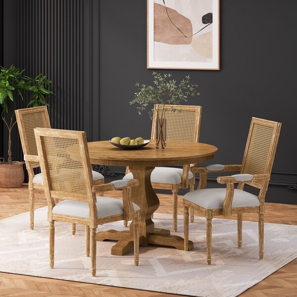 Cane dining set store
