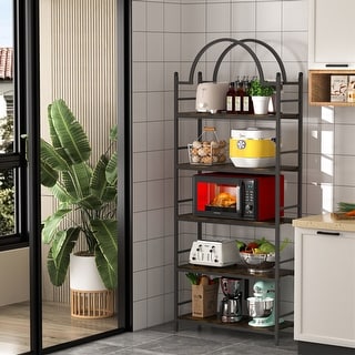 Industrial Tall Arched Metal Organization Rack Multilayer Kitchen ...