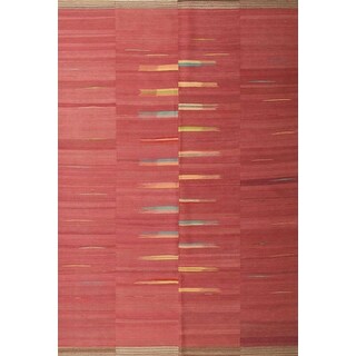 Ahgly Company Machine Washable Contemporary Ruby Red Area Rugs - Bed ...