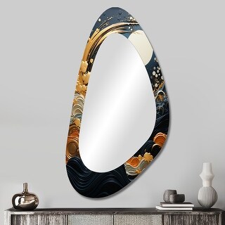 Wild Ocean Waves Under Magical Full Moon - Coastal Metal Art Decor ...