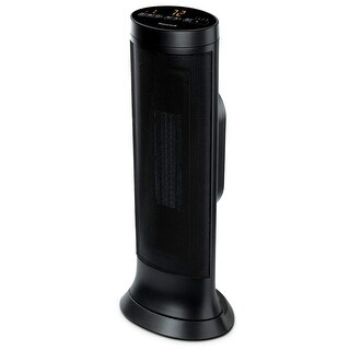 Slim Ceramic Tower Heater, Large Room, Black - Easy to Use Ceramic ...