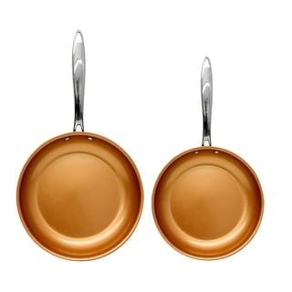 Gotham Steel Pro Nonstick Frying Pan 2 Pc 10" and 11.5" Ceramic ...