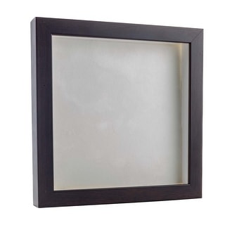 12x12 Shadow Box Frame Brown Walnut Wood | 3/4" Usable Display Depth ...