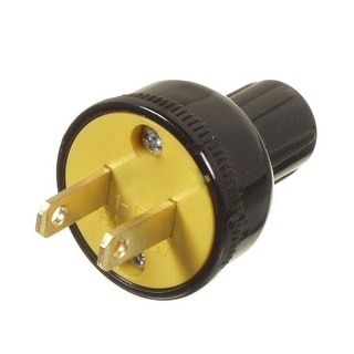 15 AMP Round White 2 Wire Heavy Duty Plug Plastic American Imaginations ...