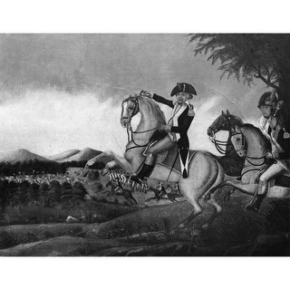 Battle Of Fallen Timbers. /Ngeneral Anthony Wayne Leading The Victorious Attack Against Miami ...